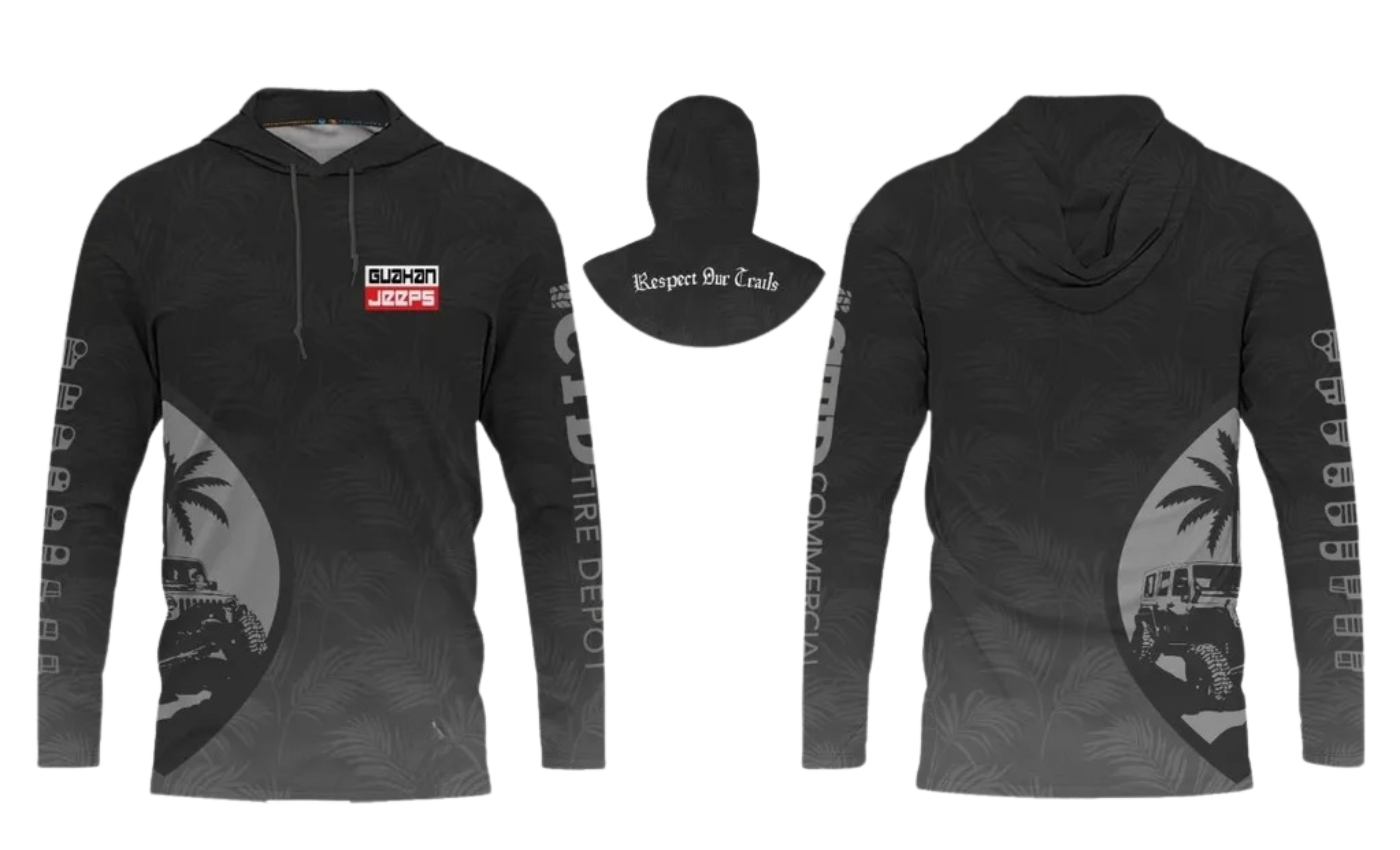 GUAHAN JEEPS (CTD) Sublimated Dri Fit Long Sleeve with Hood – THE PRINT LAB